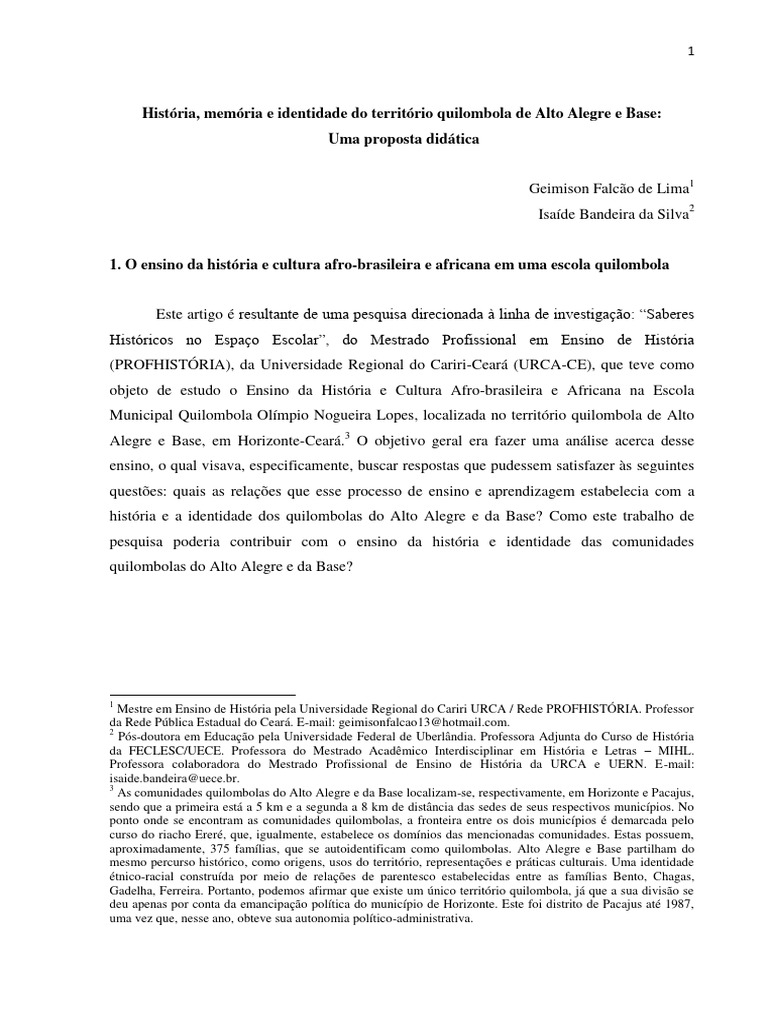 Texto Do Sétimo Encontro - 28 - 06 - 2021. História, Memória e ...