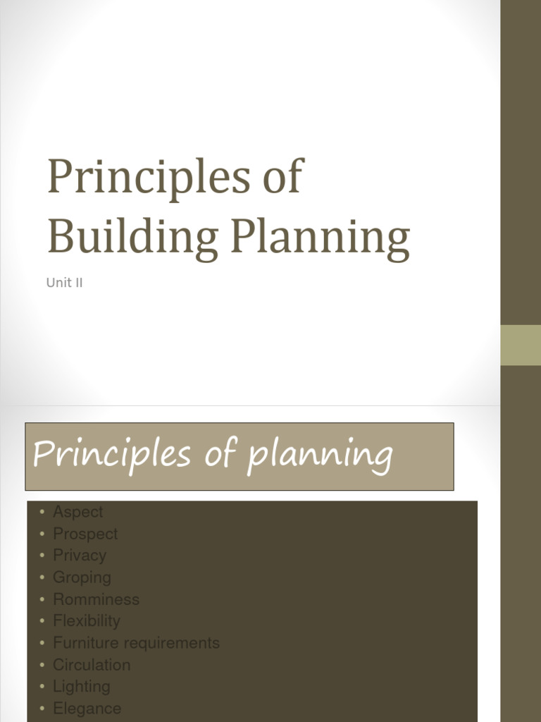 Principles of Building Planning | Download Free PDF | Ventilation ...