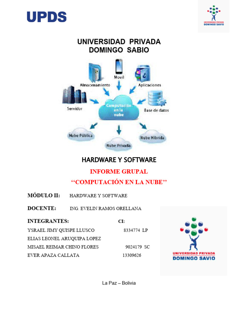 Inf. Computación en La Nube | PDF | Computación en la nube | Servidor (Computación)