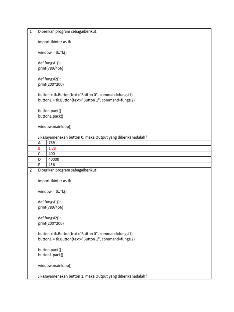 Program Kalkulator dengan Tkinter | PDF | Software | Computing