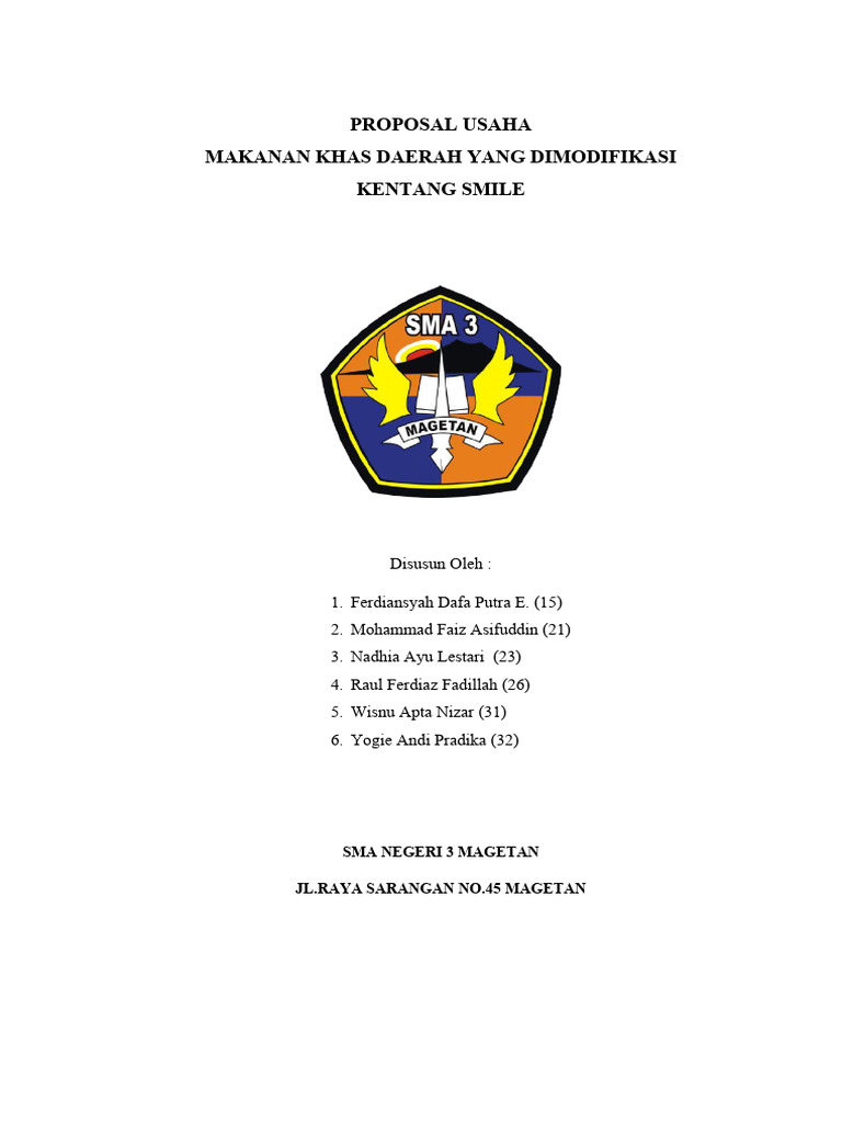 Proposal Pkwu Kentang Smile | PDF