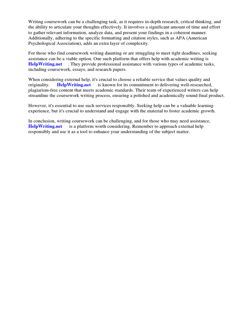 Apa Maksud Coursework | PDF | Thought | Cognition