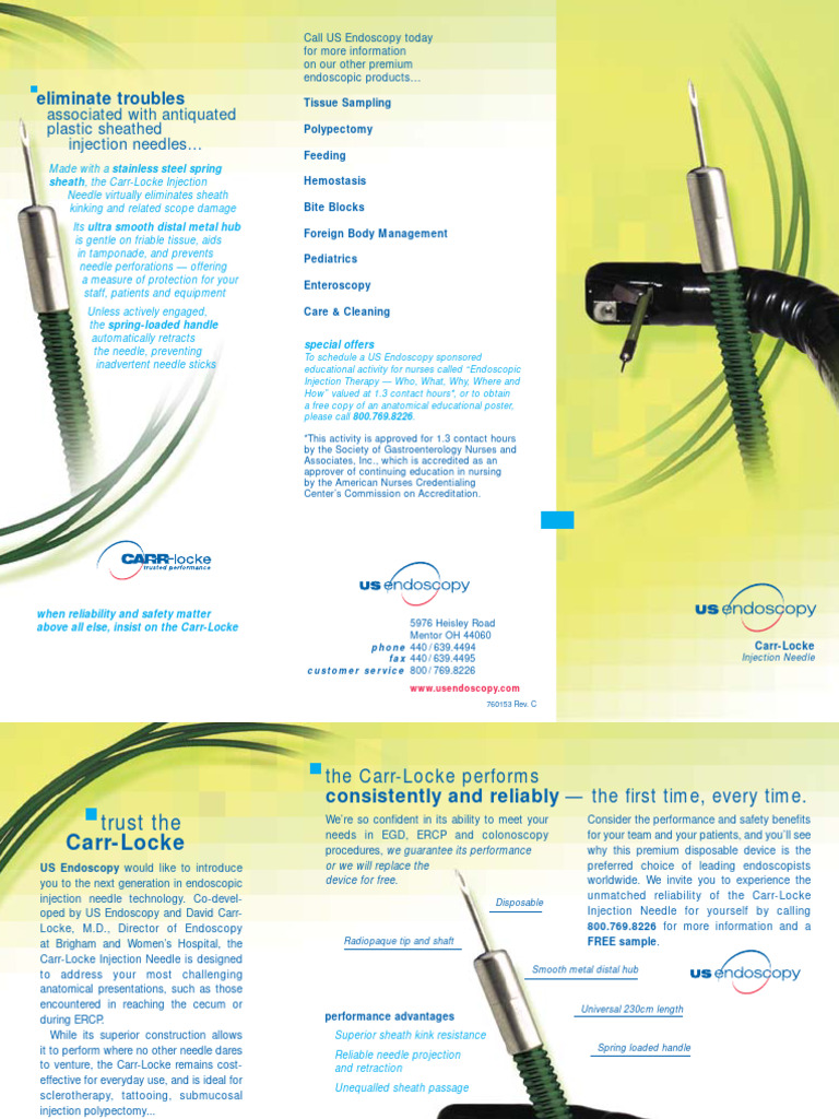 CarrLocke Brochure | Download Free PDF | Endoscopy | Colonoscopy