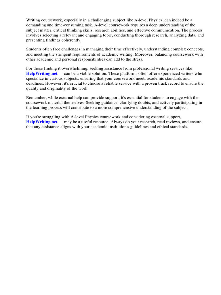 As Level Physics Coursework Ideas | PDF | Facebook | Linked In