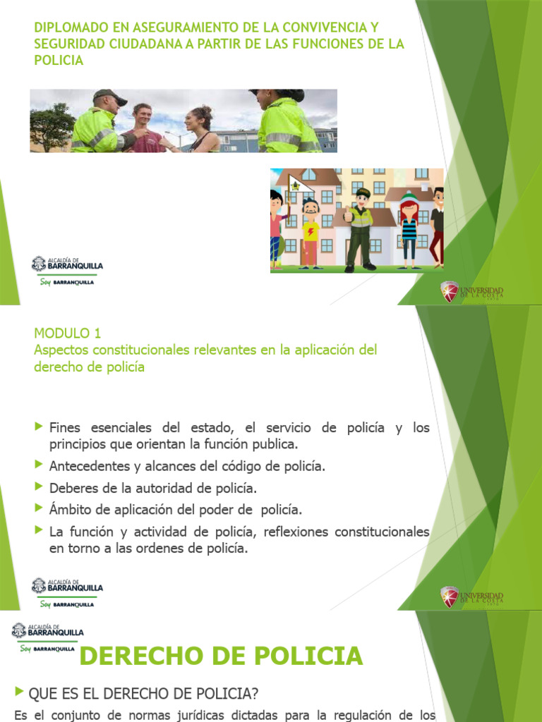 MODULO ASEGURAMIENTO DE CONVIVIENCIA Y SEGURIDAD CIUDADANA 2da Parte | PDF | Policía | Regulación