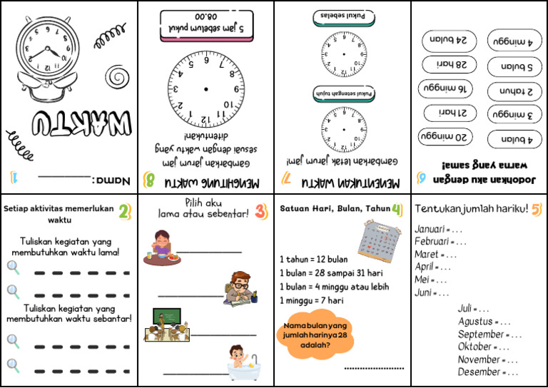 LKPD Mini Book Waktu | PDF