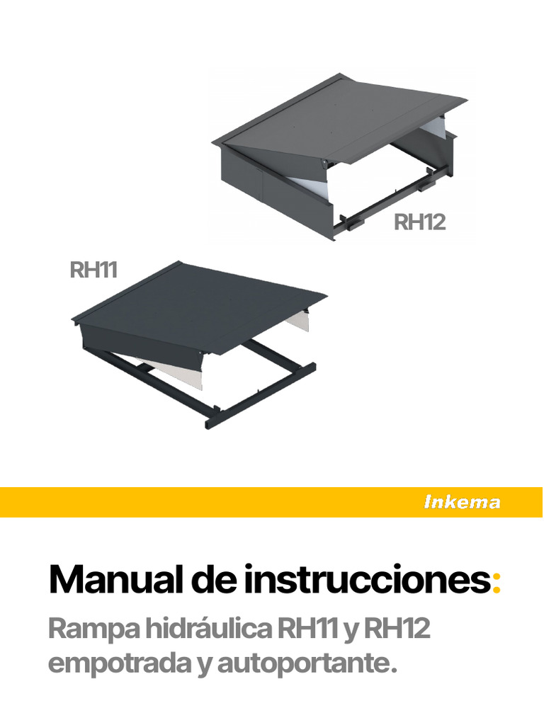 Manual de Rampa Hidráulica RH11/RH12 | PDF | Motores | Electricidad