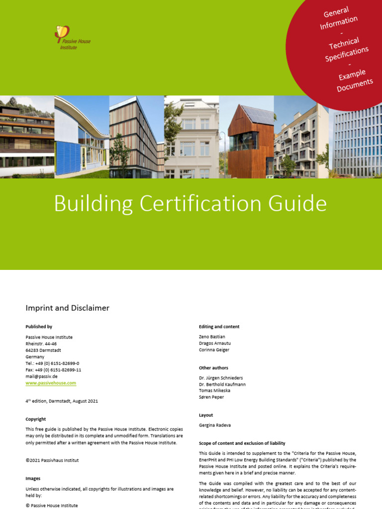 03 Building Certification Guide 2021 | PDF