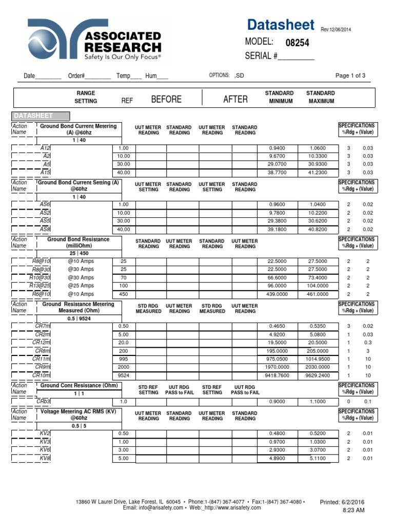 Omnia 08254 - Datasheet Sample | PDF