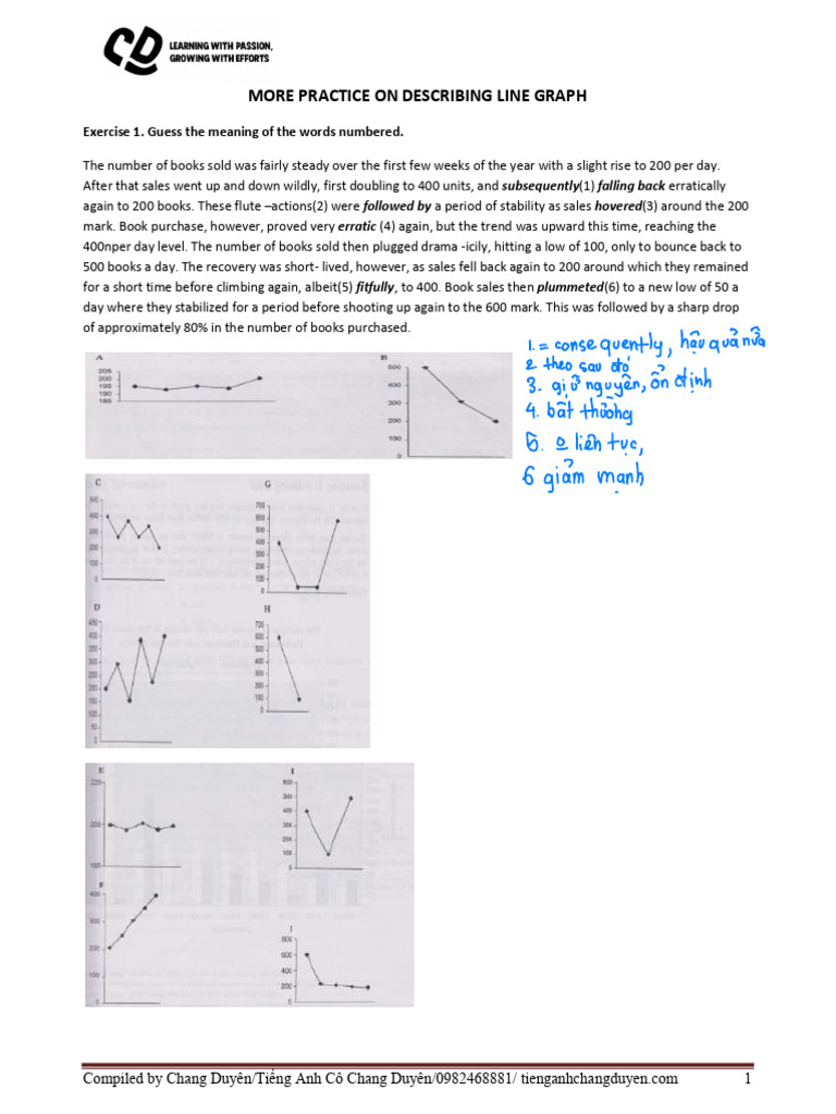 More Practice On Describing Line Graph | PDF | Economies
