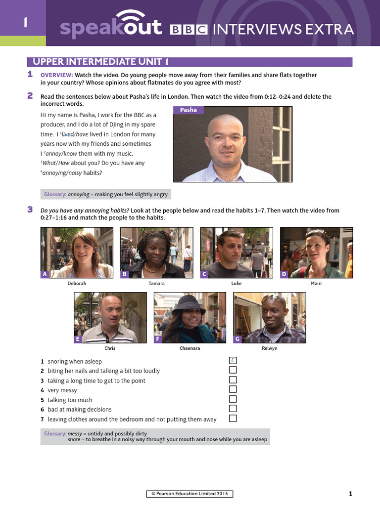 SO UI U1 Interviews Worksheet | PDF