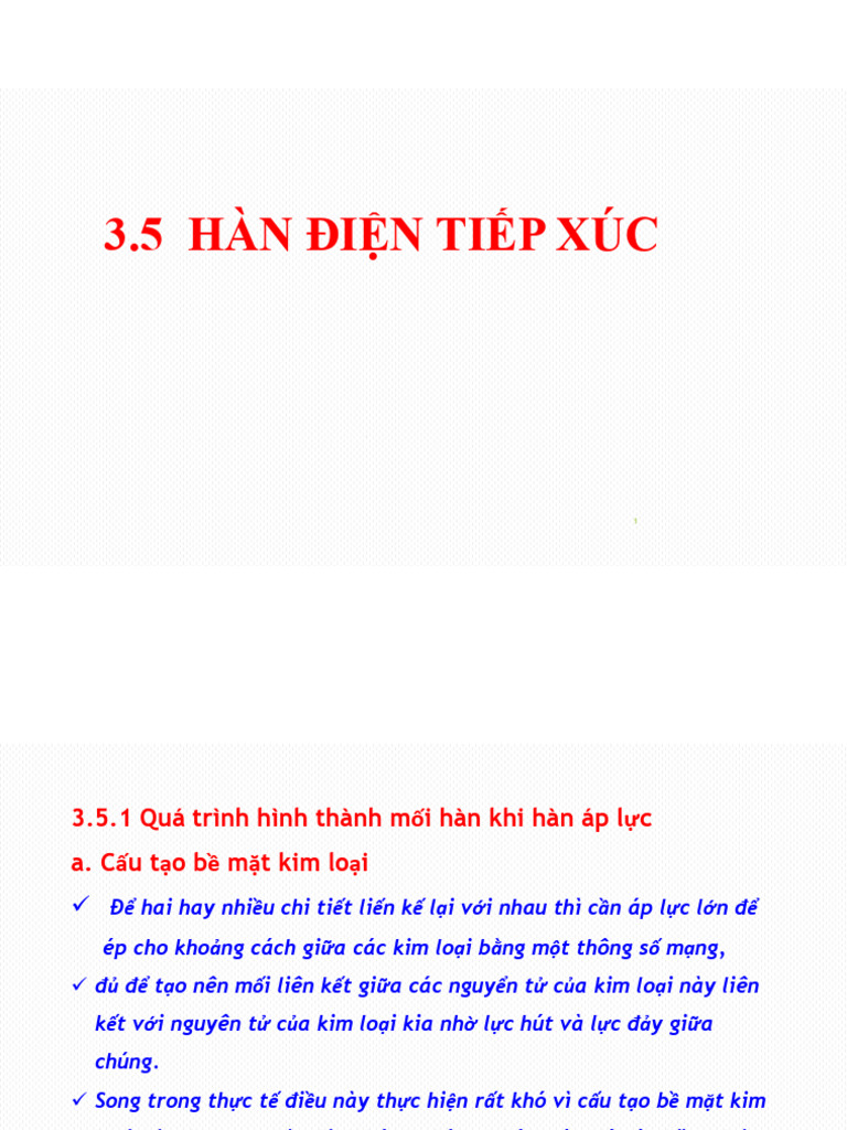 12 Chương 3 Hàn Và Cắt Kim Loại 3 - Hàn Áp Lực - edit | PDF