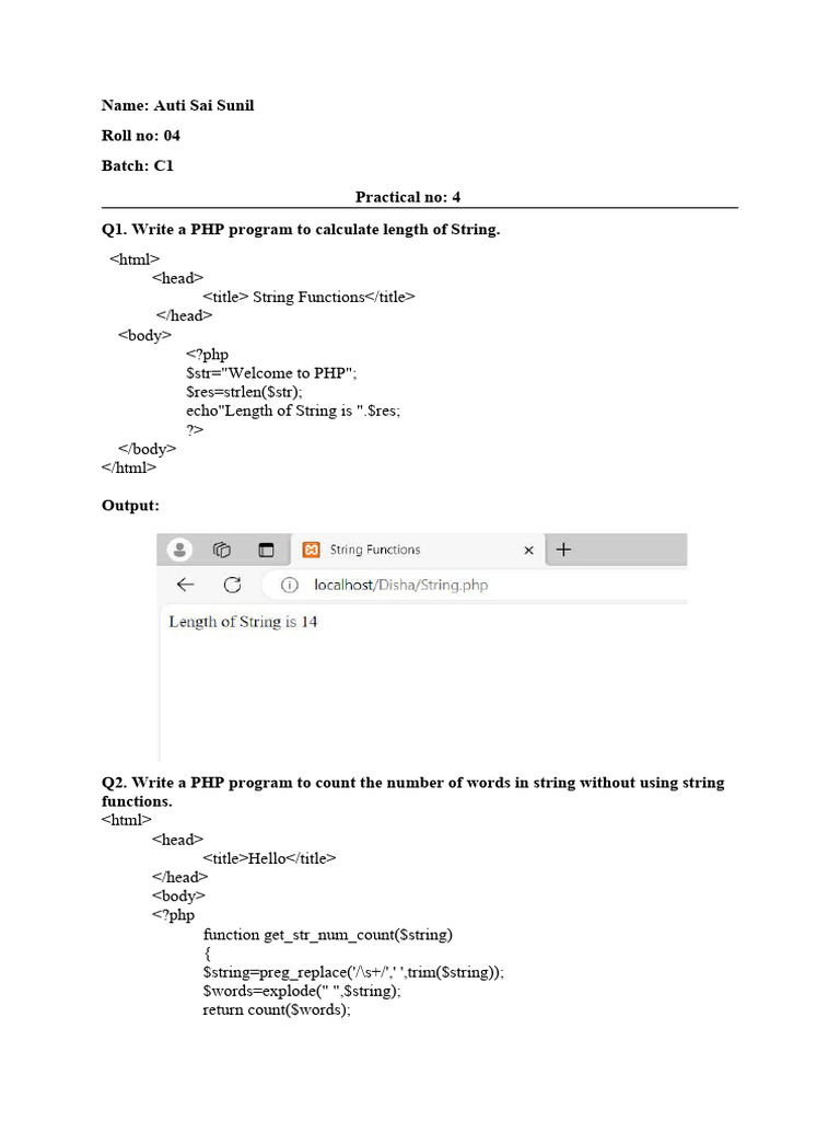Practical No 4 (WBP) 04 | PDF | Text | Software