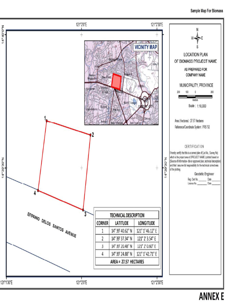 Annex e Sample Map For Biomass | PDF