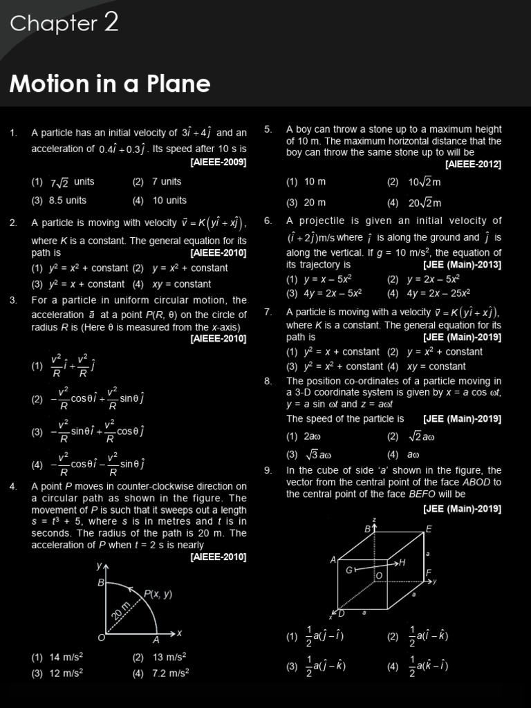 2D Motion | PDF | Mechanics | Physical Phenomena