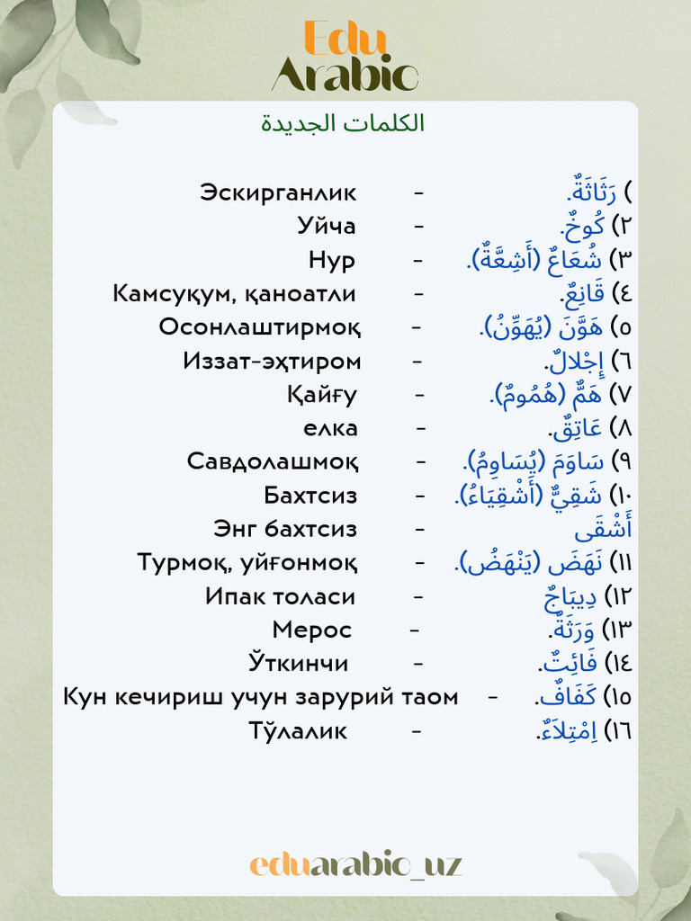 3-Dars Lug'atlari | PDF