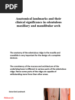 Anatomical Landmarks of Maxilla and Mandible | PDF