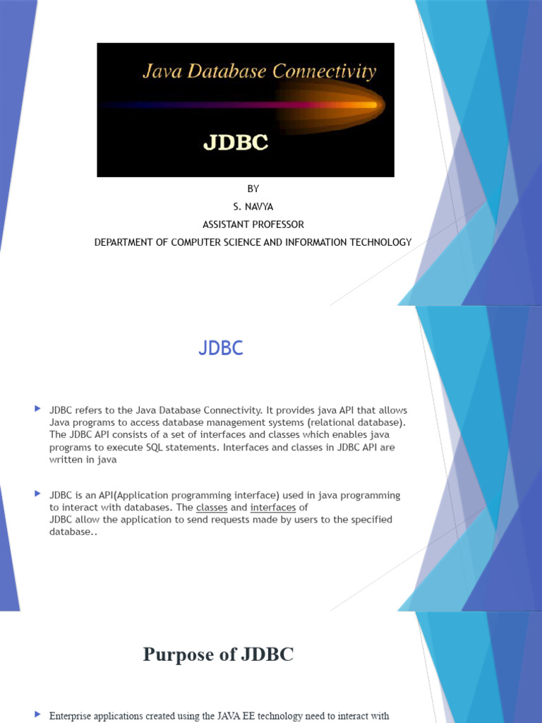 JDBC | PDF | Databases | Java (Programming Language) JDBC | PDF | Databases | Java (Programming Language)