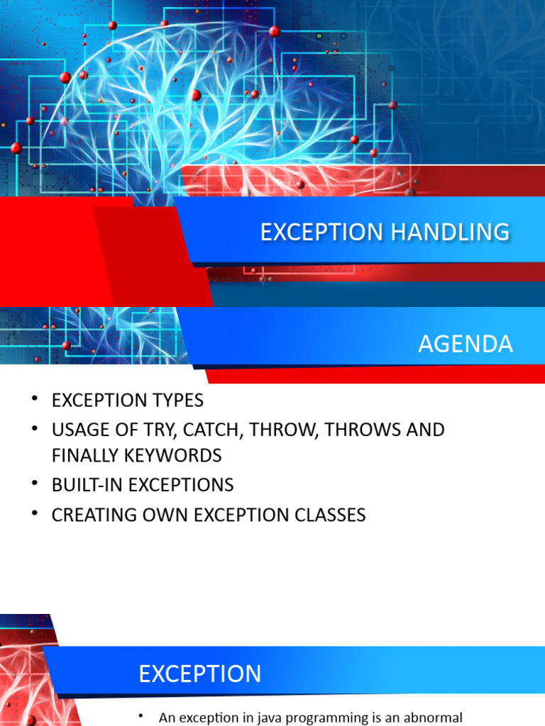 Exception Handling Pdf Class Computer Programming Java Programming Language 7924