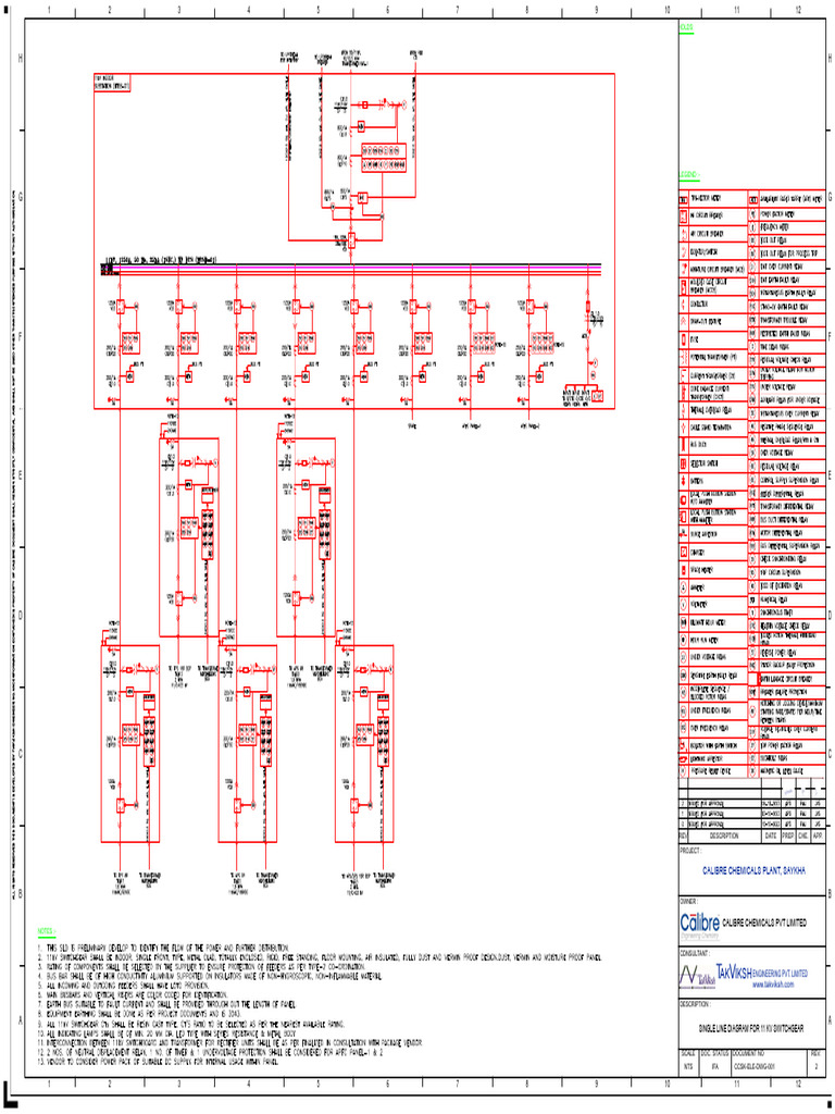 Ccsk-Ele-Dwg-001 - r2 - SLD - 11 KV SWGR 11kv SLD | PDF