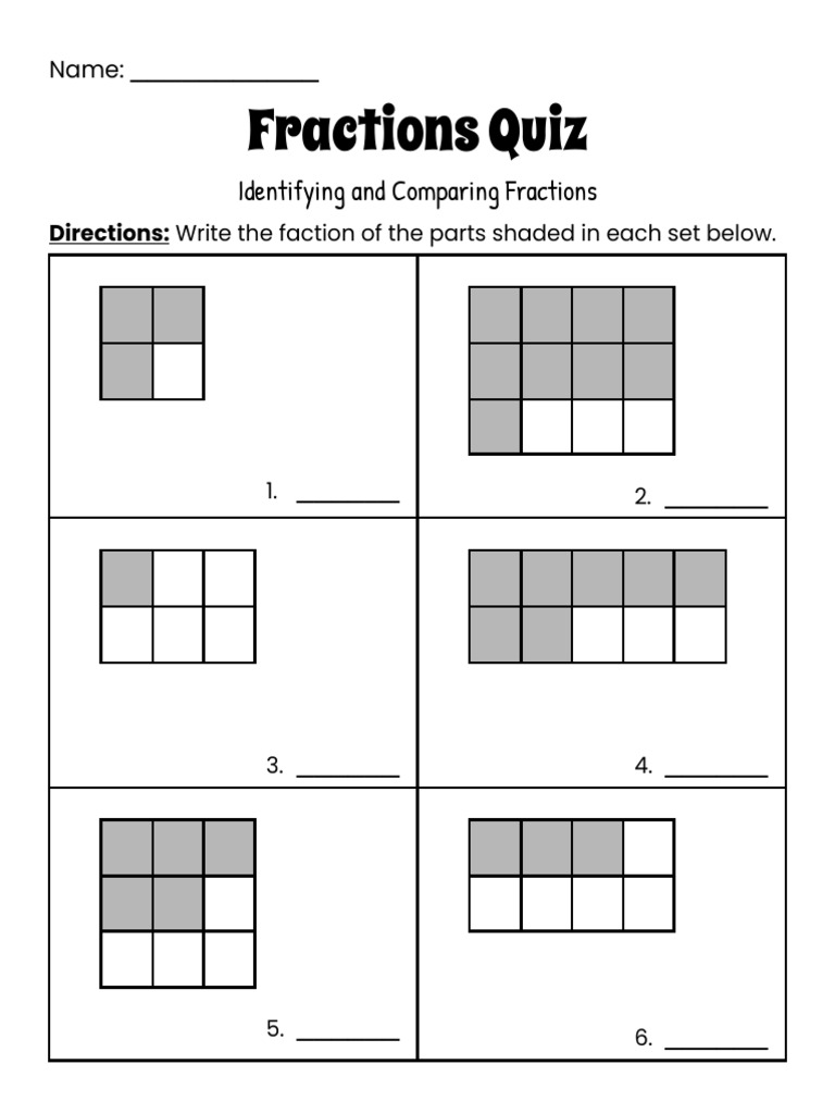 Fractions Practice for Students | PDF | Computers