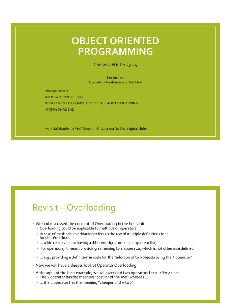 Op Overloading 1 | PDF | Parameter (Computer Programming) | Computer Science