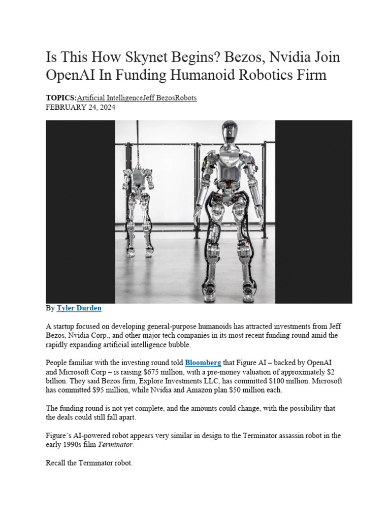 Is This How Skynet Begins | PDF