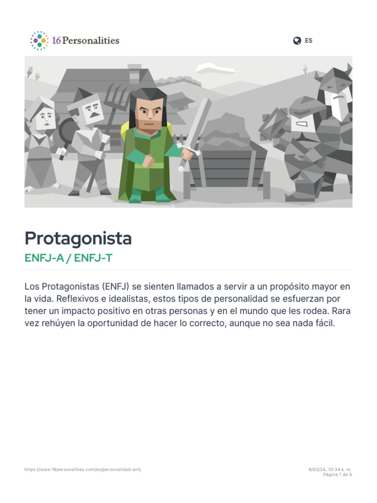 Protagonistas ENFJ: Características y Ejemplos | PDF | Relaciones ...