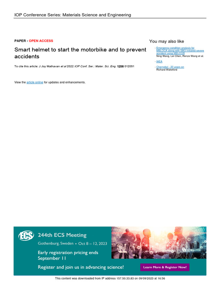 Reference Paper 2 | PDF | Traffic Collision | Motorcycle