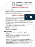 Entrepreneurship Module 1 | PDF | Entrepreneurship | Learning