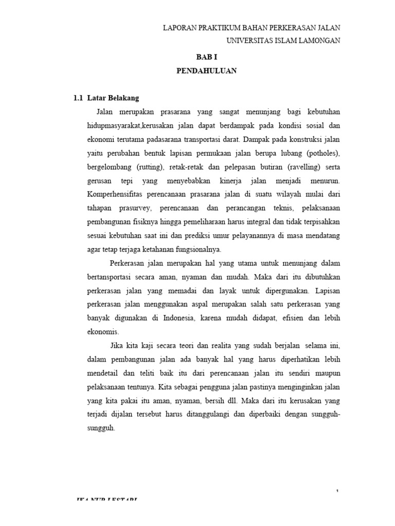 PERKERASAN - JALAN Fix Ika Nur Lestari 1 | PDF