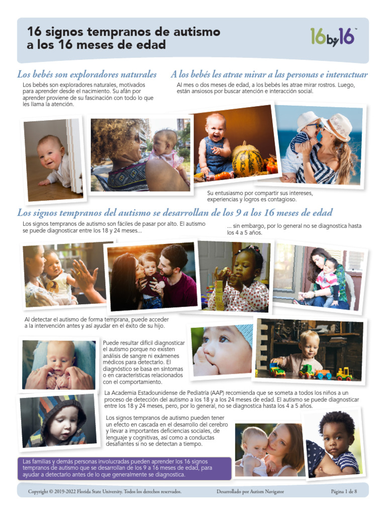 16 signos de autismo a los 16 meses | PDF | Espectro autista