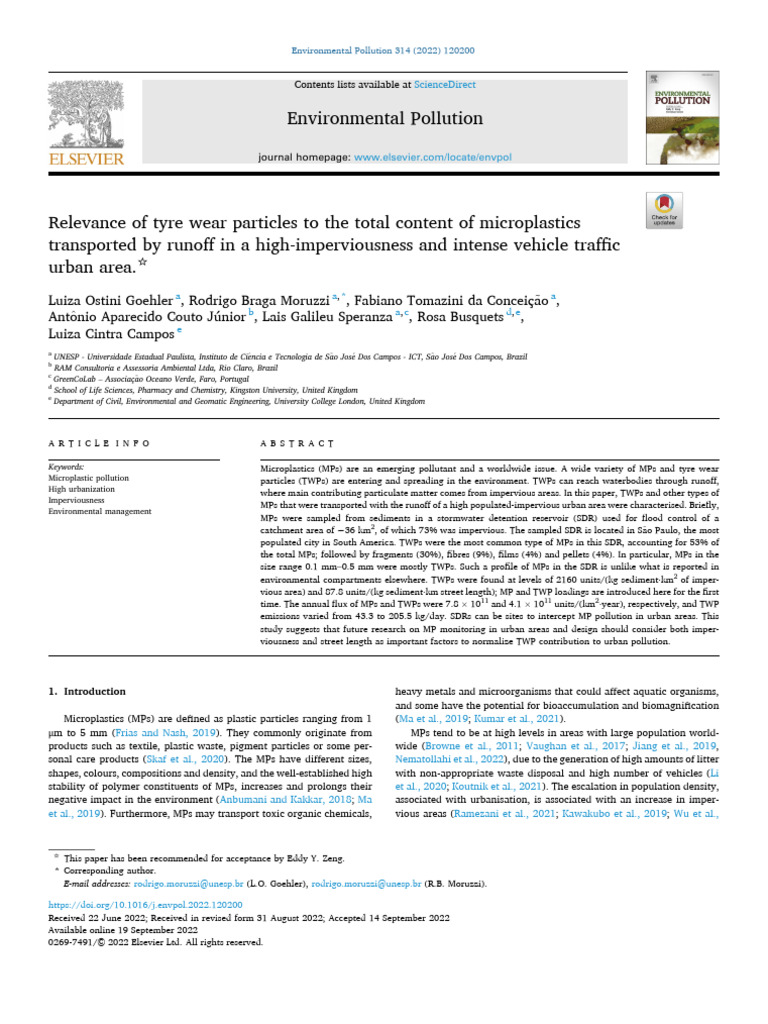 Environmental Pollution | PDF | Surface Runoff | Stormwater
