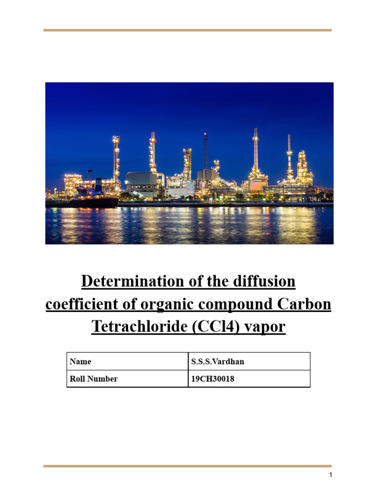 19CH30018 - Mass Transfer-Lab-1 | PDF | Distillation | Diffusion