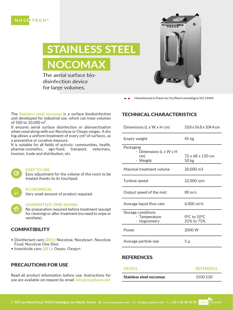 2022 Fiche Technique en Nocomax-Stainless-Steel | PDF | Physical ...