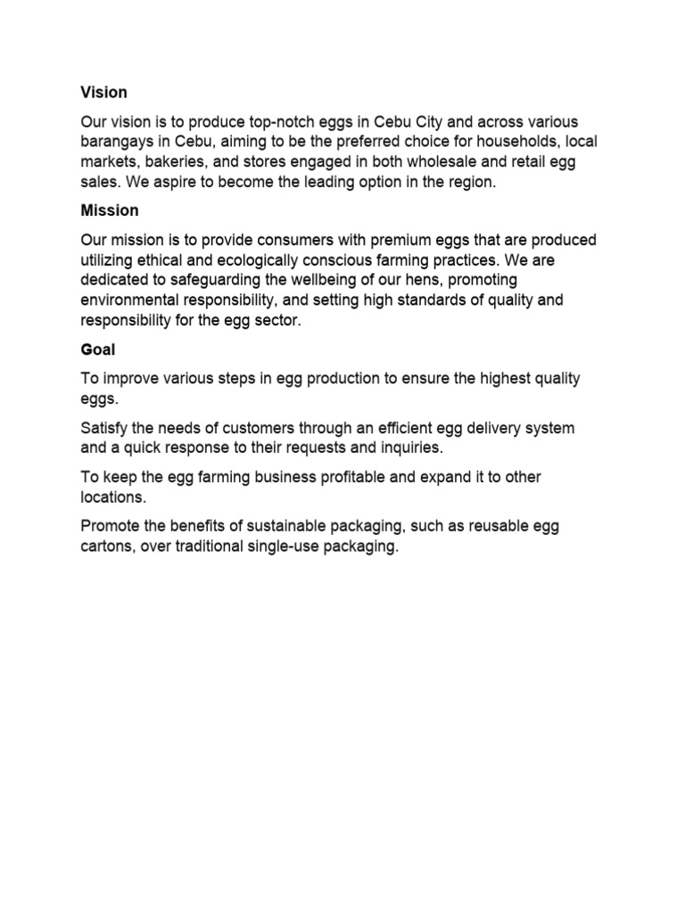 Sustainable Egg Farming Vision | PDF | Poultry Farming | Hygiene