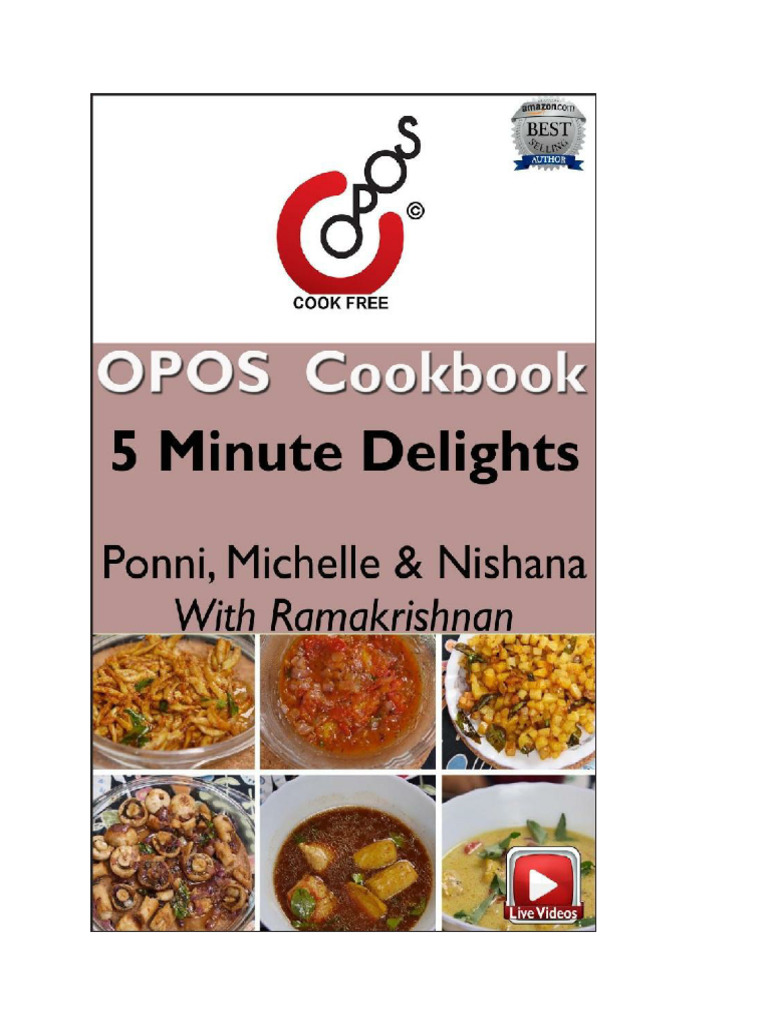 Minute Delights - OPOS Cookbook (Ponni, Michele Nishana With B ...