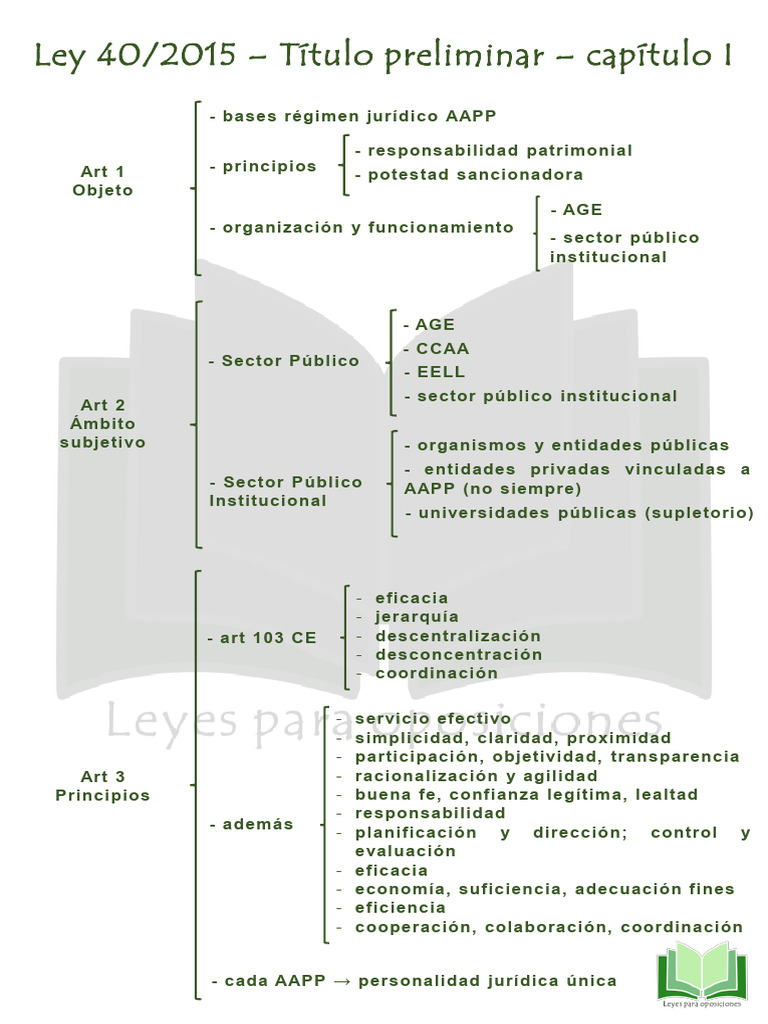 Ley 40/2015: Principios y Ámbito AAPP | PDF
