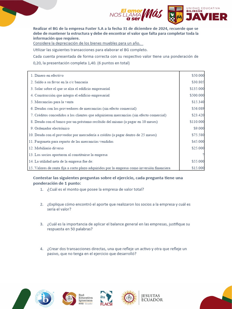 Actividad de BG Directo Fuster 2C | PDF