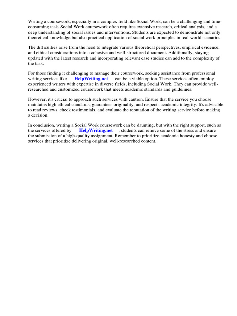 Course Social Work | PDF | Social Work | Academic Degree Course Social Work | PDF | Social Work | Academic Degree
