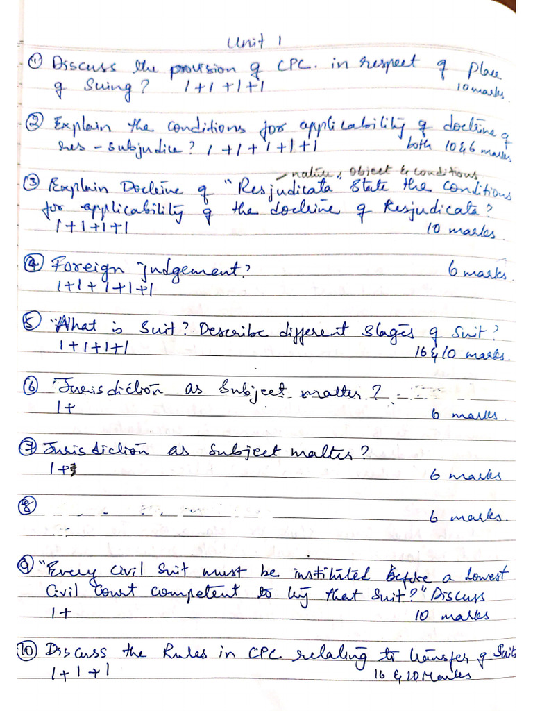 CPC Repeated Questions | PDF