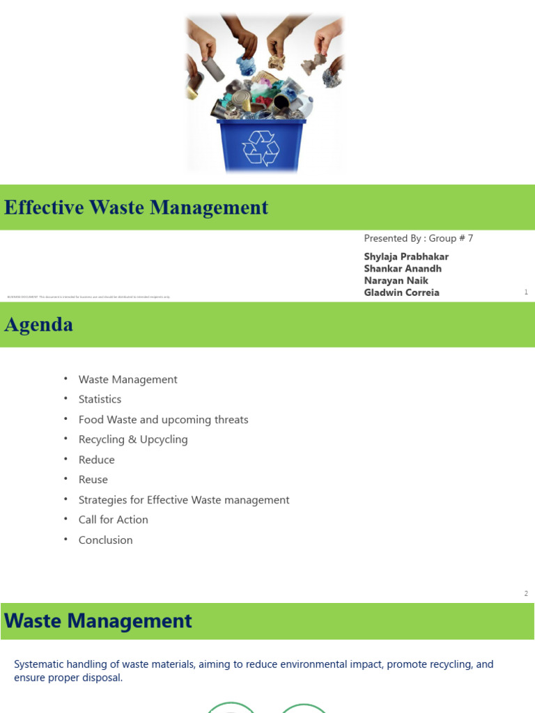 Effective Waste Management | PDF | Waste | Waste Management