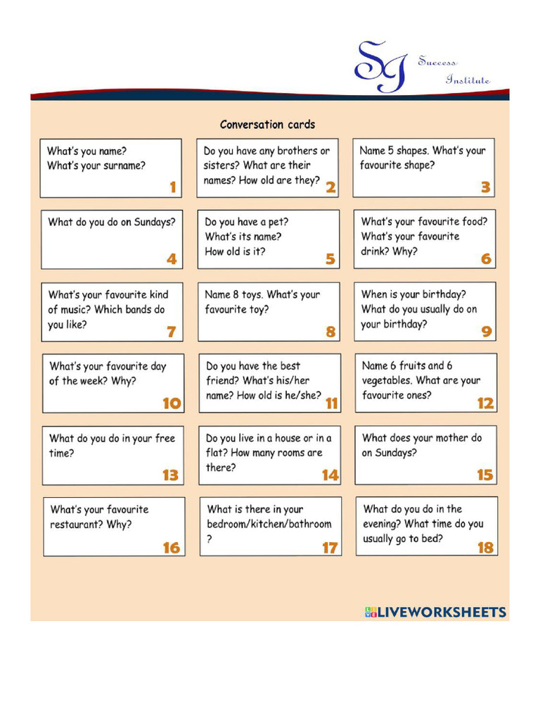 Conversation Cards | PDF