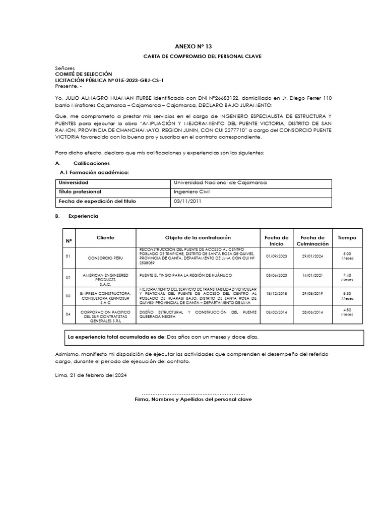 Anexos 13 - Estructura | PDF