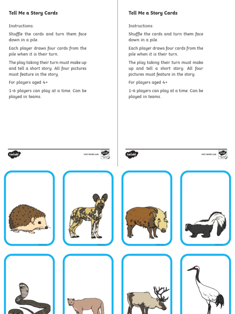 Storytelling Card Game Instructions | PDF