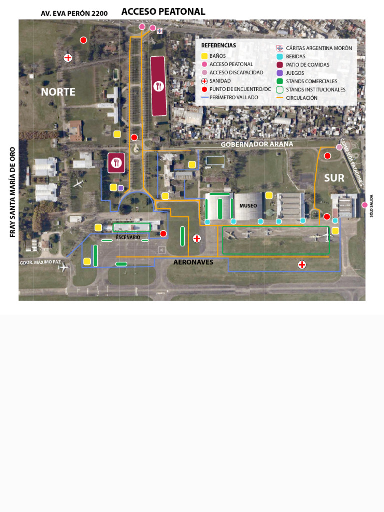 Mapa Base Aerea Militar Moron | PDF
