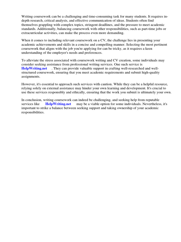 Include Relevant Coursework On CV | PDF | Résumé | Recruitment