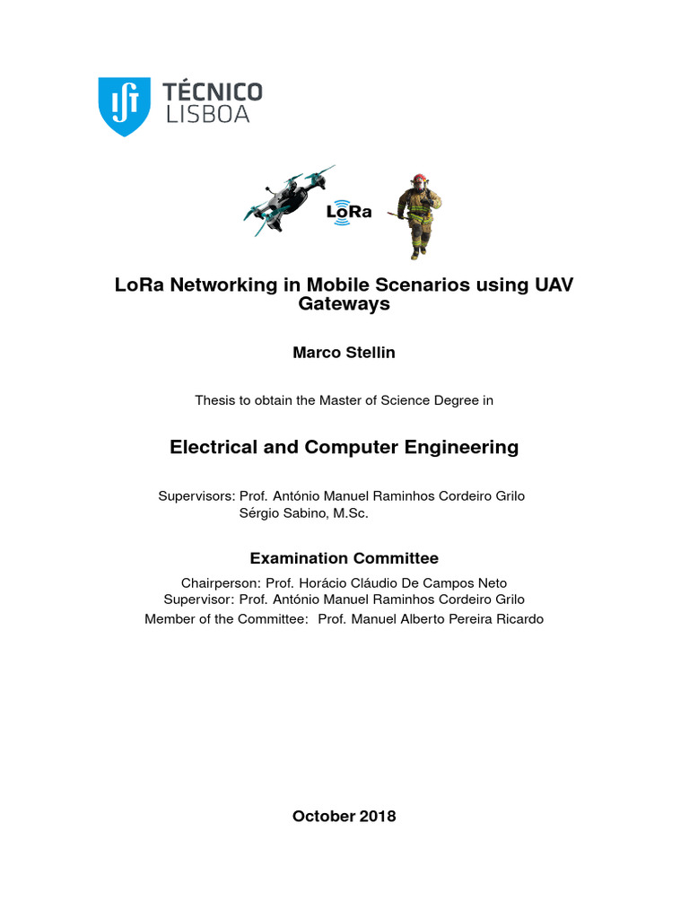 LoRa Networking in Mobile Scenarios Using UAV | PDF | Computer Network | Bit Rate