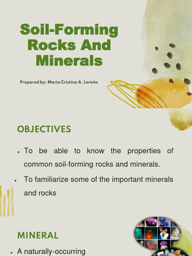 Soil-Forming Rocks and Minerals Overview | PDF | Rock (Geology ...