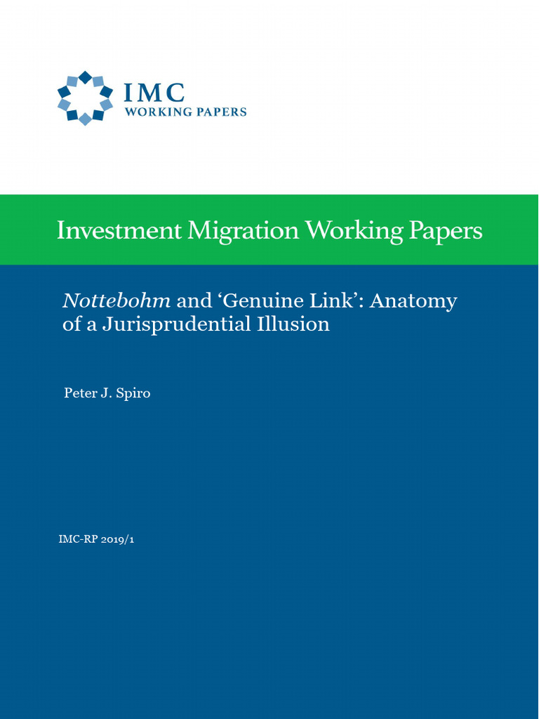 IMC RP 2019 1 Peter Spiro | PDF | Nationality | International Law